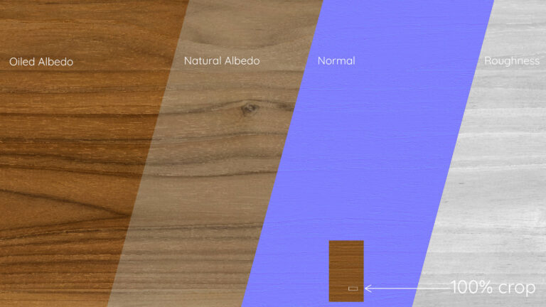 Teak Wood Seamless PBR Texture