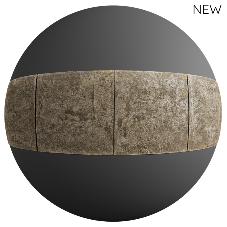 Concrete Sidewalk Seamless PBR Texture