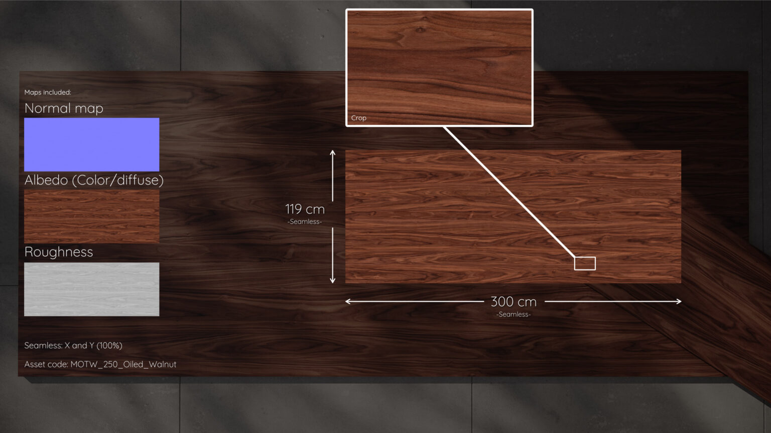 Seamless Walnut Wood Texture | Materials of the World