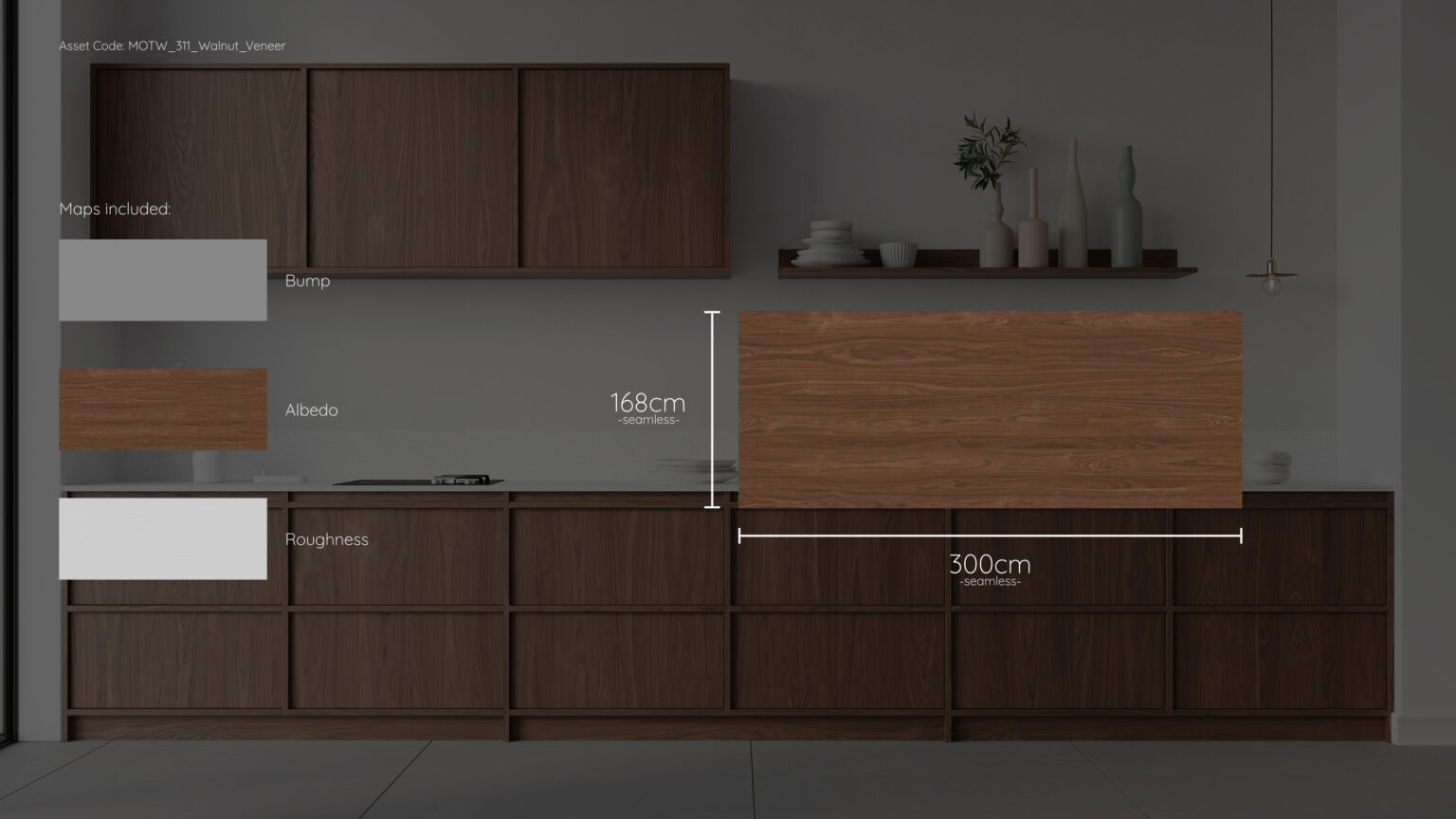 Seamless Walnut Wood Texture | Materials of the World